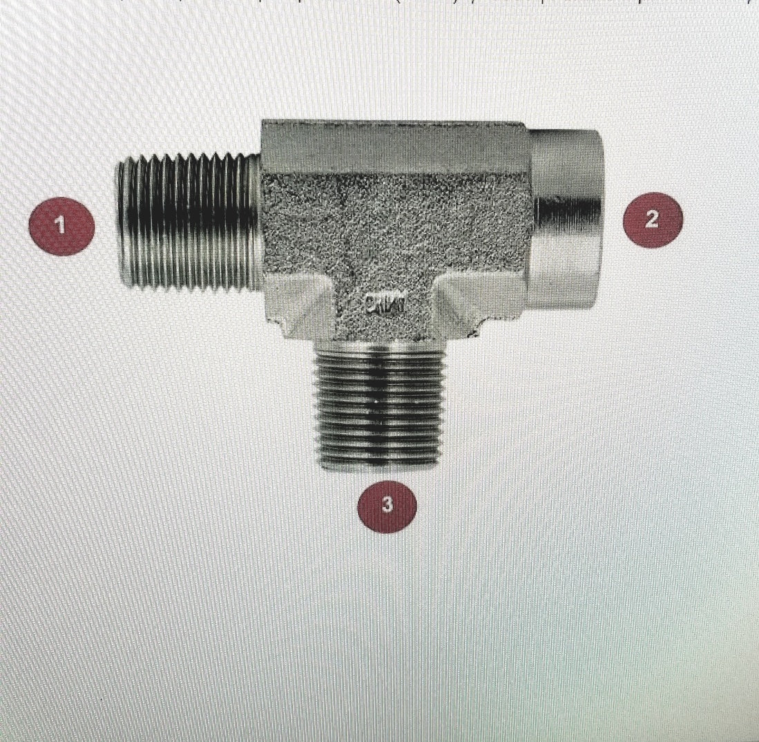 5603 Female Pipe Run Tee – Hi-low Custom Hydraulics